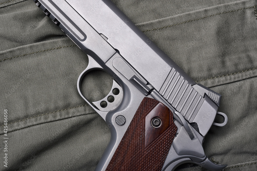 Weapons and military equipment for army, Semi-automatic handgun .45 ...