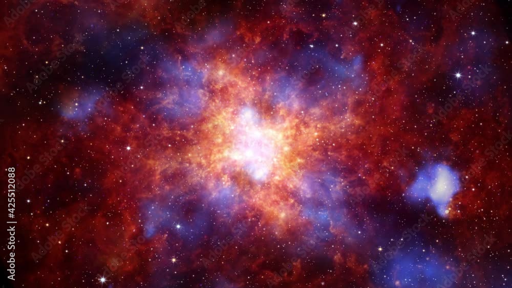 Loop Space Flight deep space exploration travel to The Tarantula Nebula ...