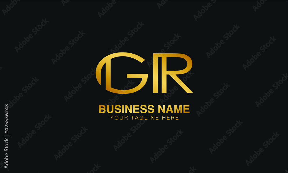GR G R initial logo | initial based abstract modern minimal creative ...