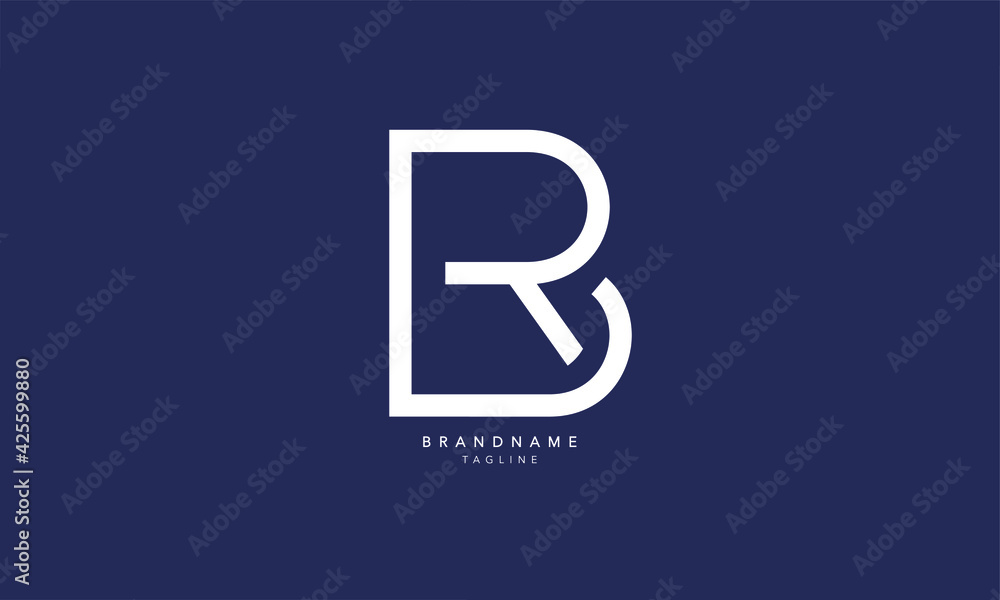 Alphabet letters Initials Monogram logo RB, BR, R and B Stock Vector ...