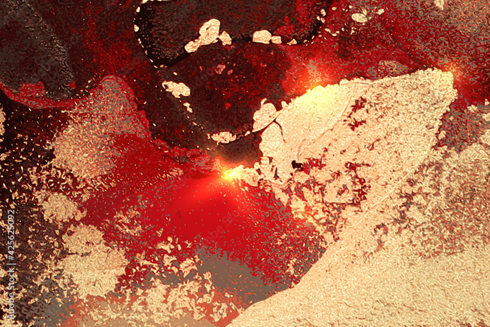 Red, black and gold shining abstract marble background. Vector texture ...