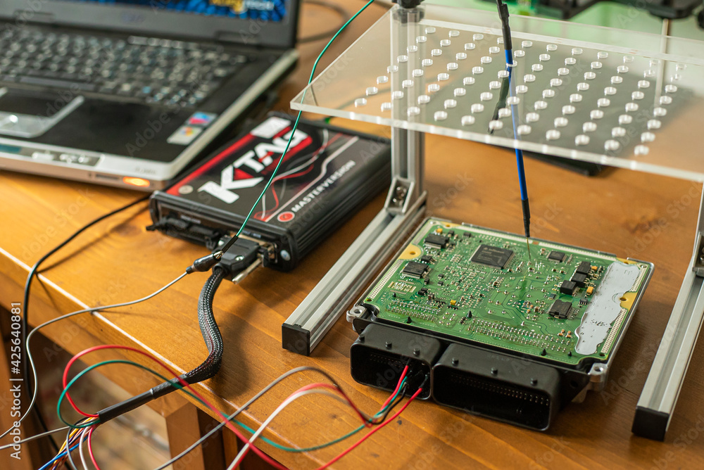 Car Ecu tuning detail 4 Stock-Foto | Adobe Stock