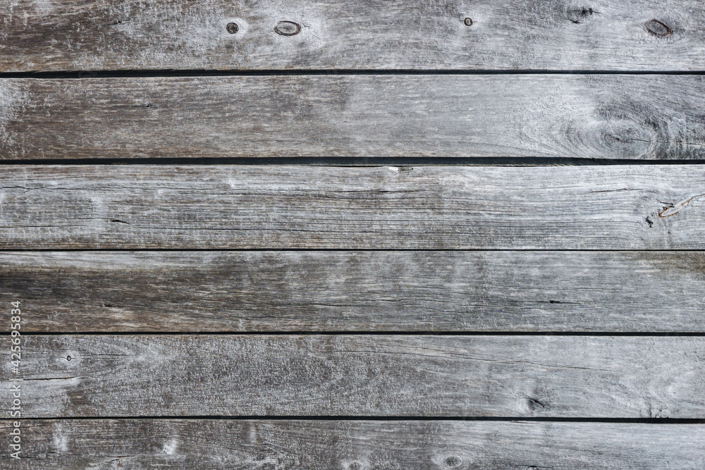 Gray wood texture. Grey wooden wall background. Rustic desks with knots ...