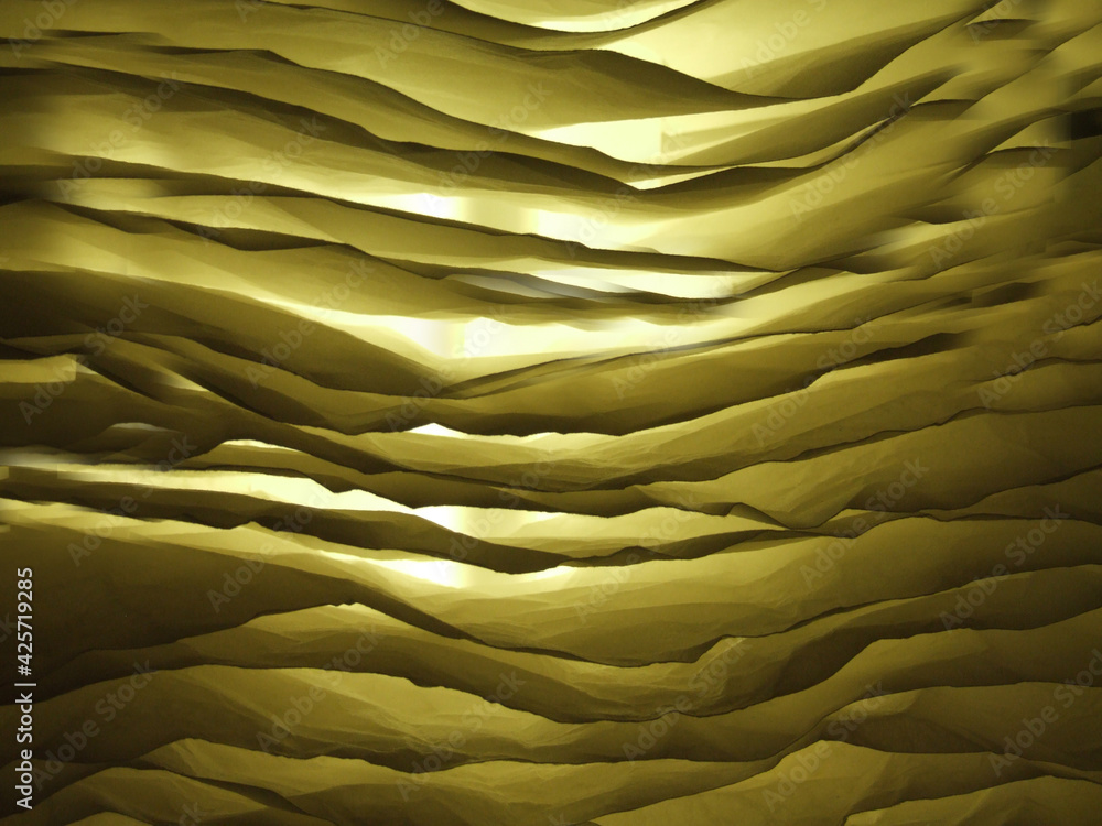Natural texture of a multi-layered surface with a layer of yellow Stock ...
