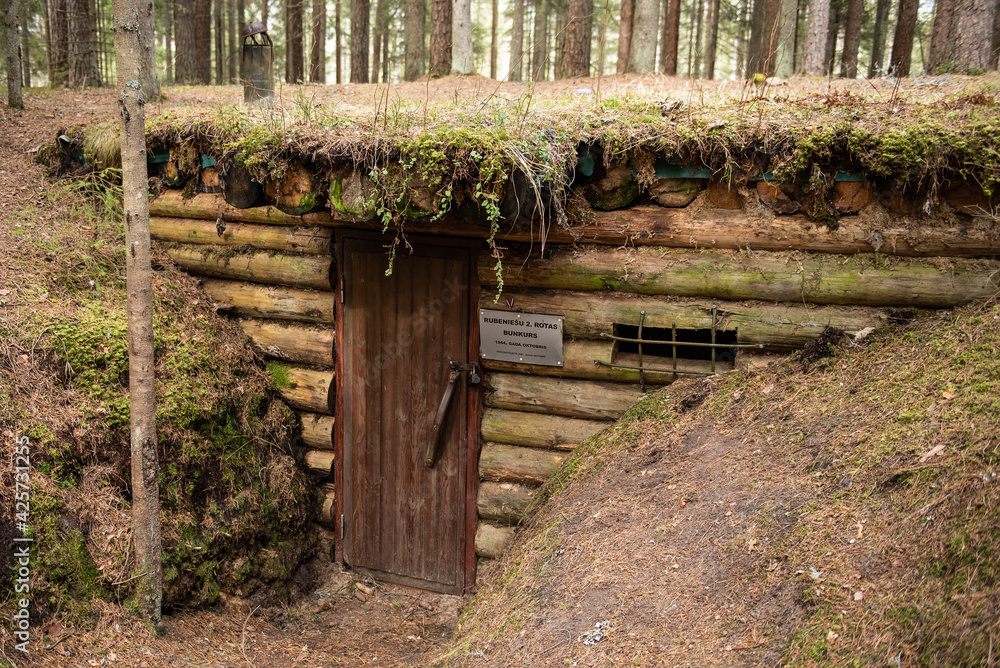 In Usma parish the bunker-subterranean building of the 2nd Battalion of ...