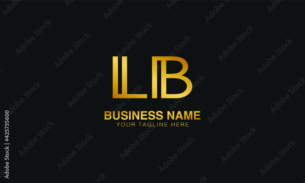 LB L B initial logo | initial based abstract modern minimal creative ...
