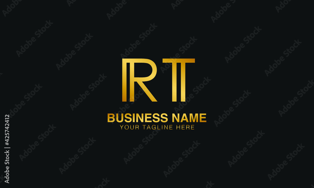 RT R T initial logo | initial based abstract modern minimal creative ...