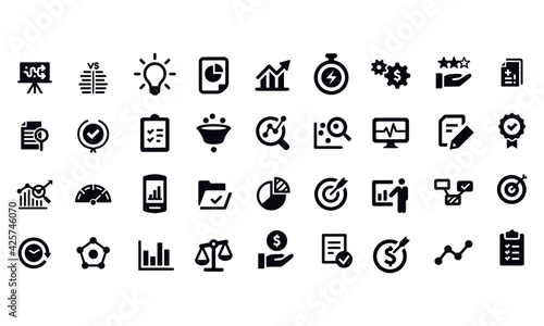 Assessment Icon Set vector design Stock Vector | Adobe Stock