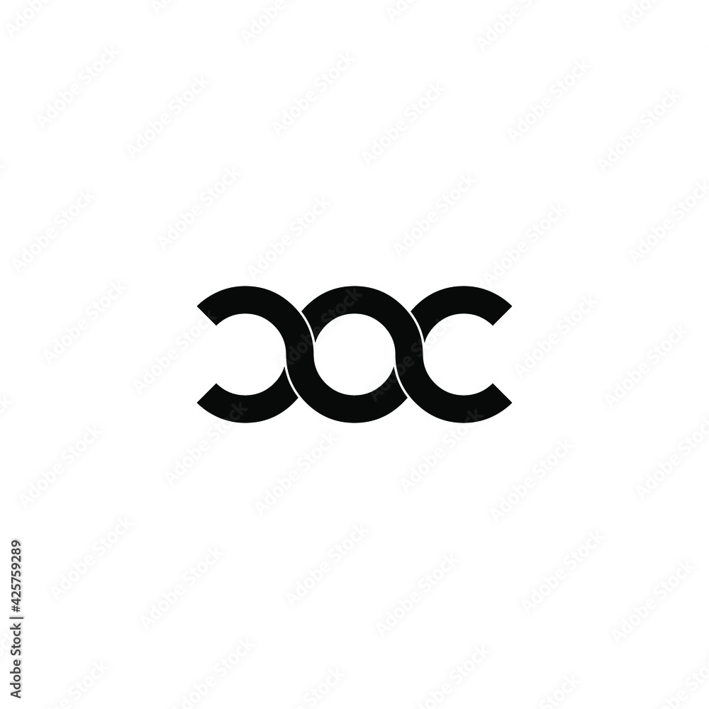 coc letter original monogram logo design Stock Vector | Adobe Stock