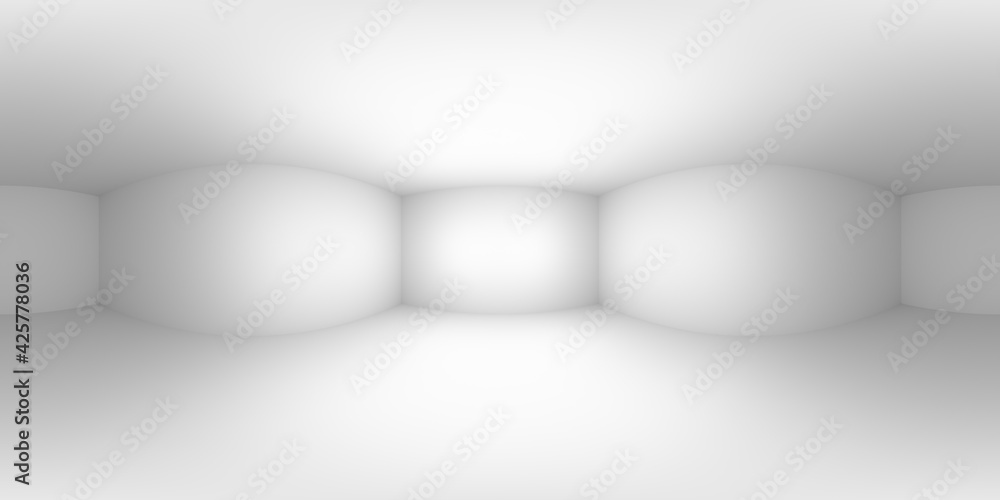 HDRI environment map of simple white room Stock Illustration | Adobe Stock