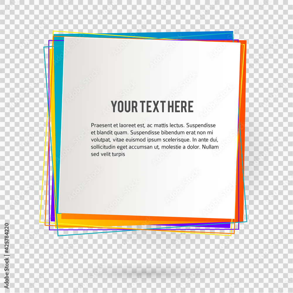 Abstract geometric frame border background. Design elements for cover page magazine, business ...