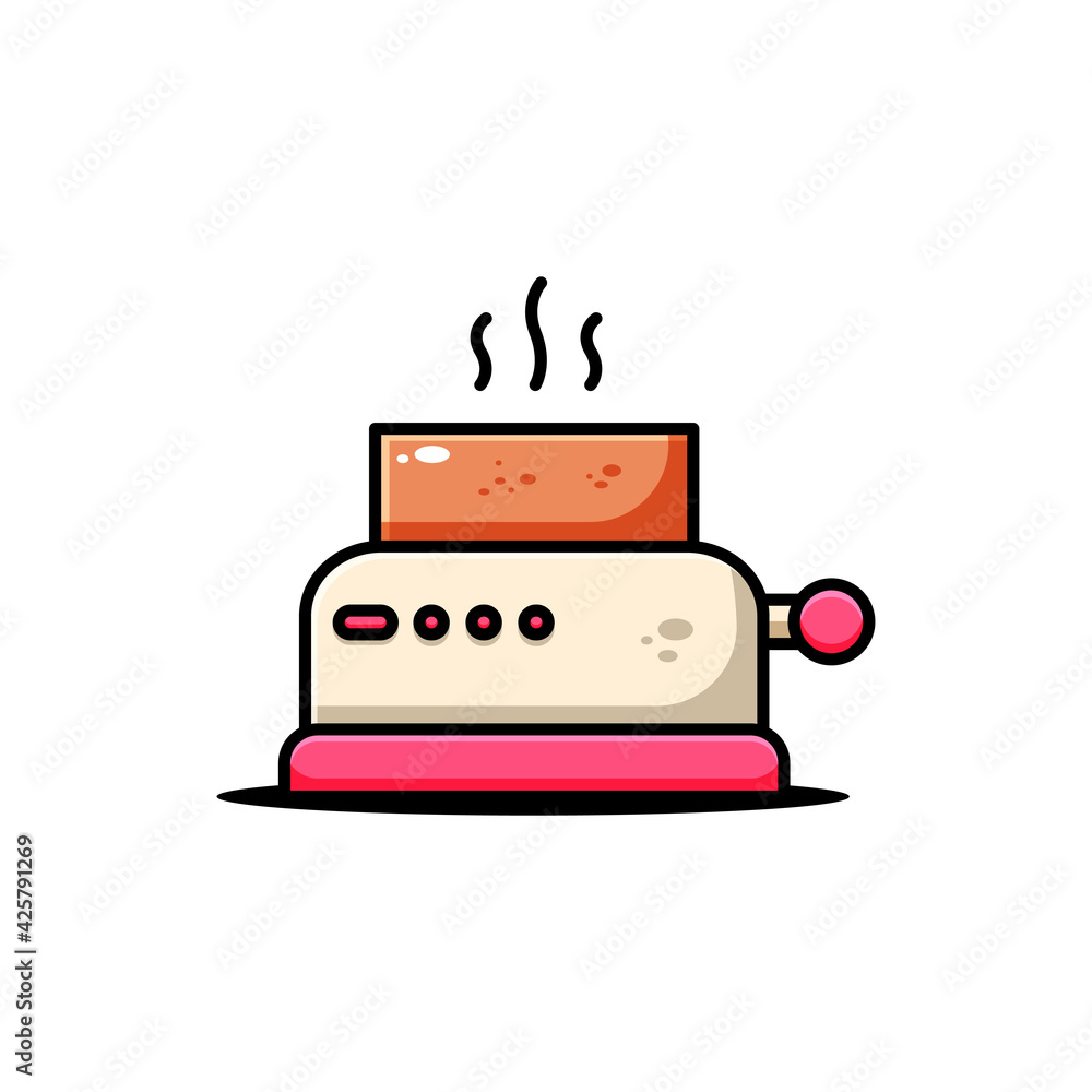 vector sandwich toaster illustration design. The sandwich toaster ...