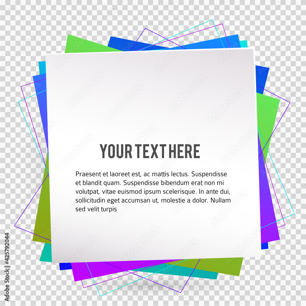 Abstract geometric frame border background. Design elements for cover ...