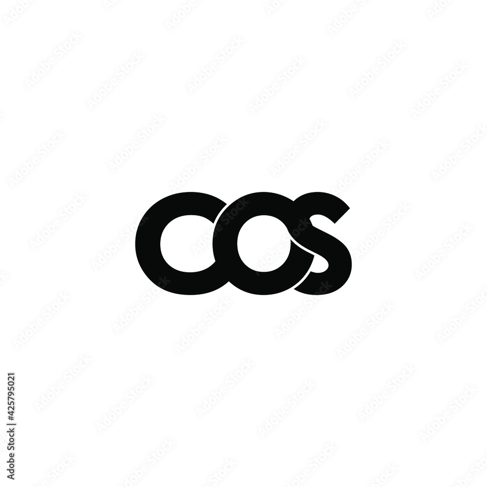 cos letter original monogram logo design Stock ベクター | Adobe Stock