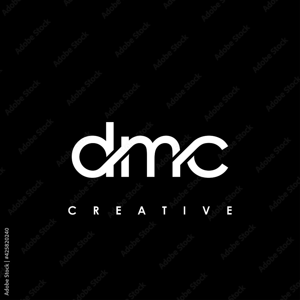 DMC Letter Initial Logo Design Template Vector Illustration Stock ...