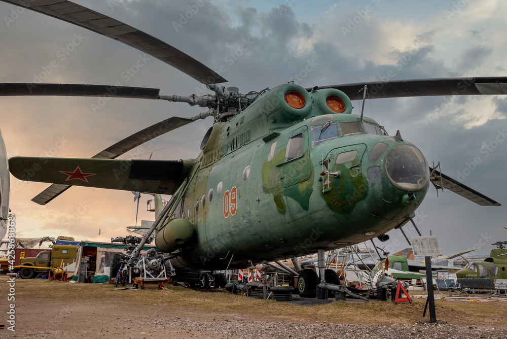 Huge of Mil Mi-6 Heavy lift helicopter Stock Photo | Adobe Stock