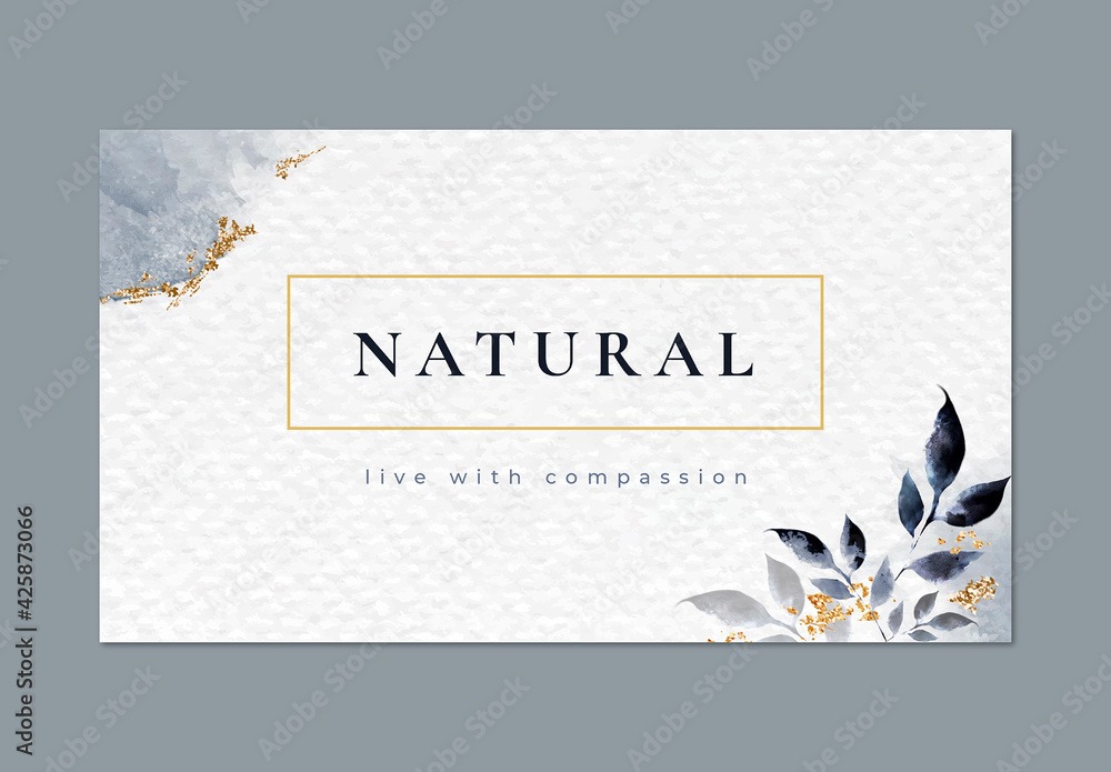 Natural Environment Friendly Card Design Stock Template | Adobe Stock