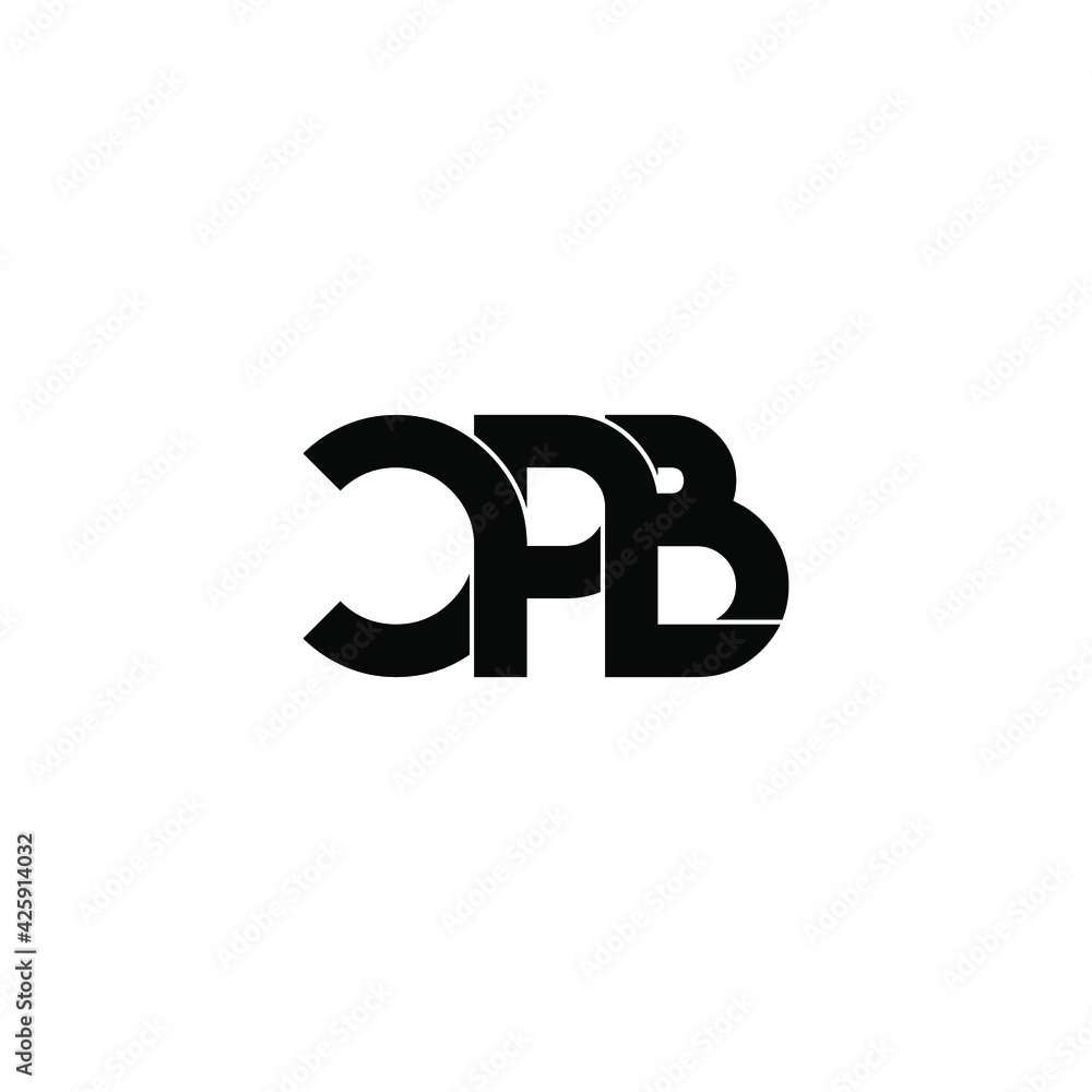 cpb letter original monogram logo design Stock Vector | Adobe Stock