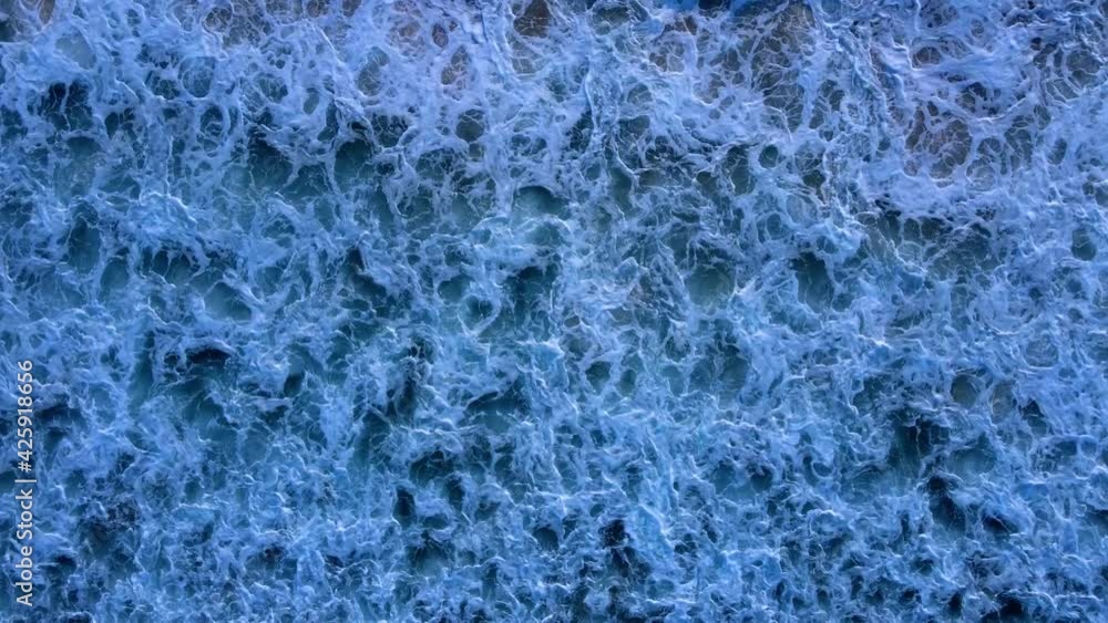 Aerial view top view in top-down drone shot perspective. Beautiful ...