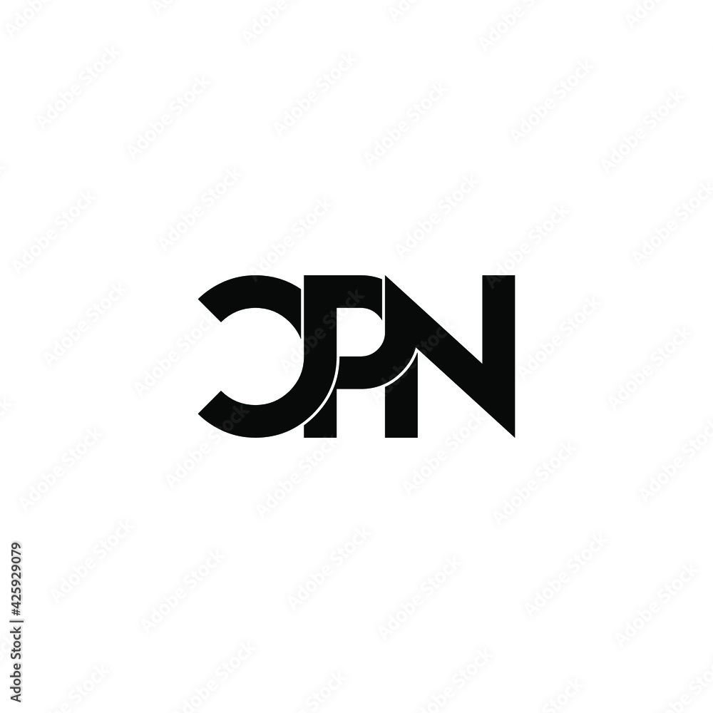 cpn letter original monogram logo design Stock Vector | Adobe Stock