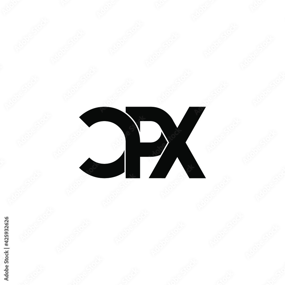 cpx letter original monogram logo design Stock Vector | Adobe Stock