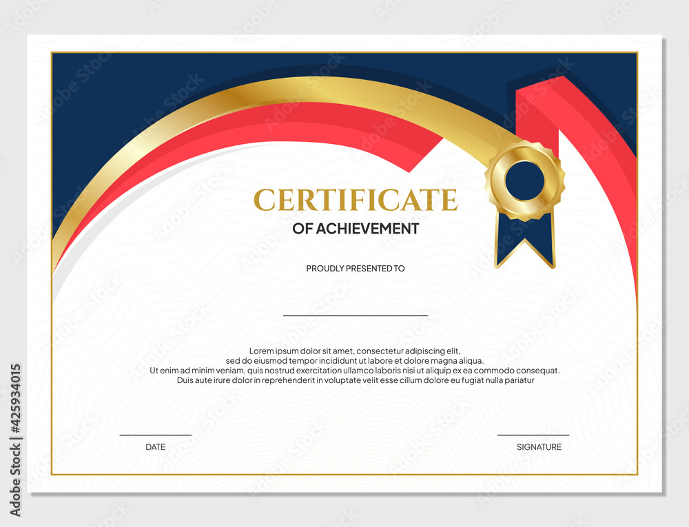 certificate background design template for graduation and appreciation ...