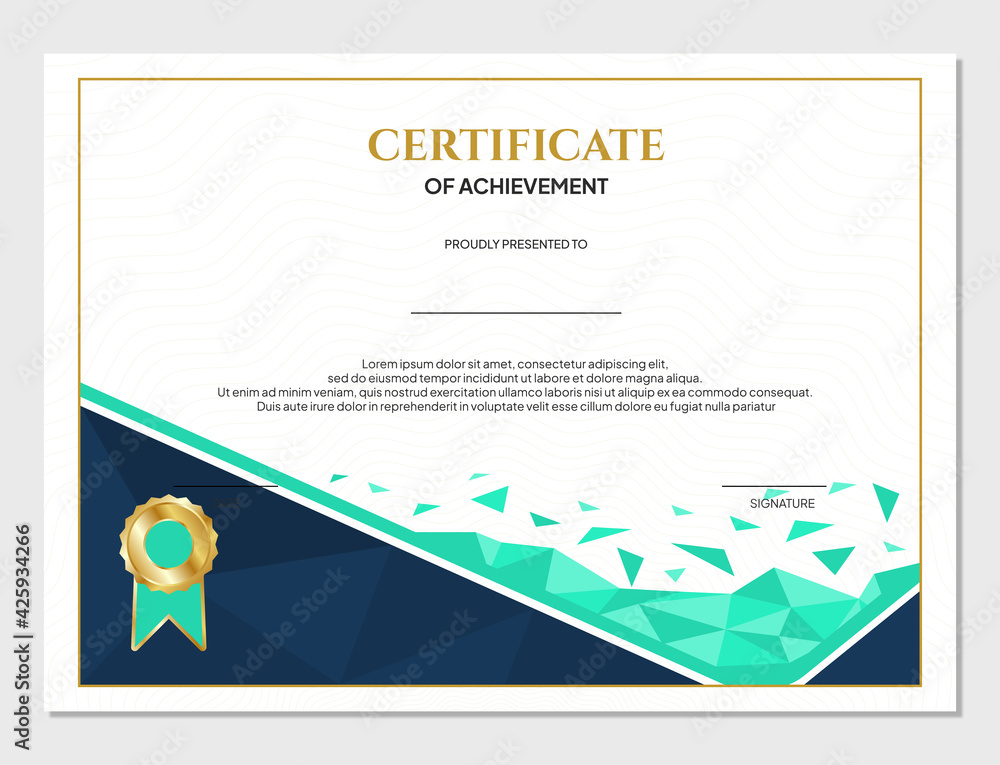 certificate background design template for graduation and appreciation ...