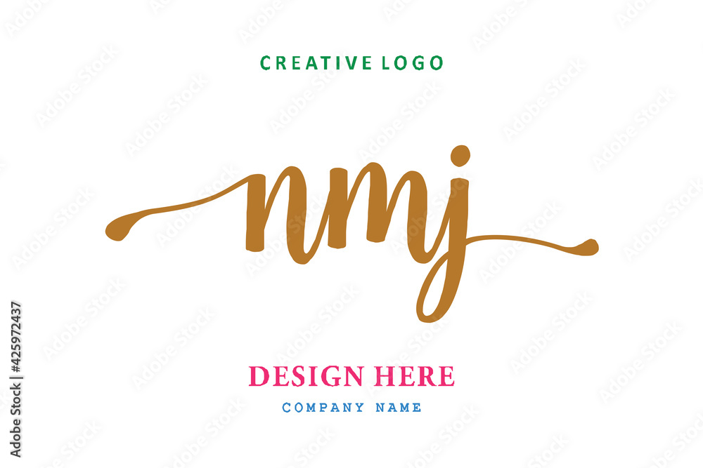 NMJ lettering logo is simple, easy to understand and authoritative ...