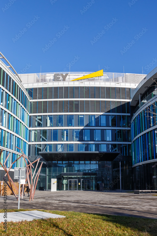Ernst & Young EY headquarter HQ Skyloop building portrait format at ...