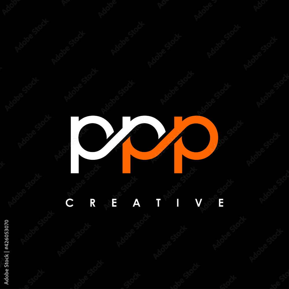 PPP Letter Initial Logo Design Template Vector Illustration Stock ...