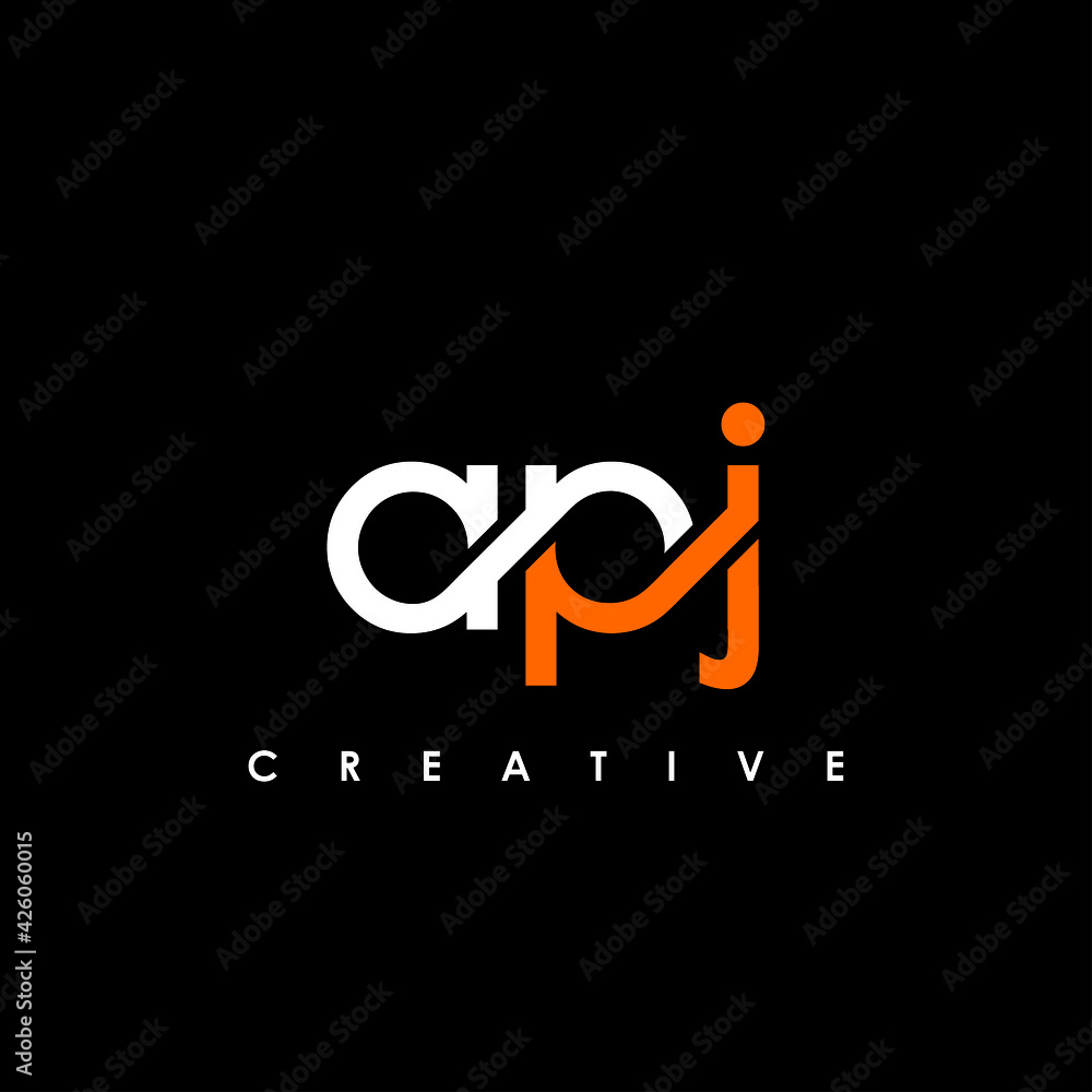 APJ Letter Initial Logo Design Template Vector Illustration Stock ...