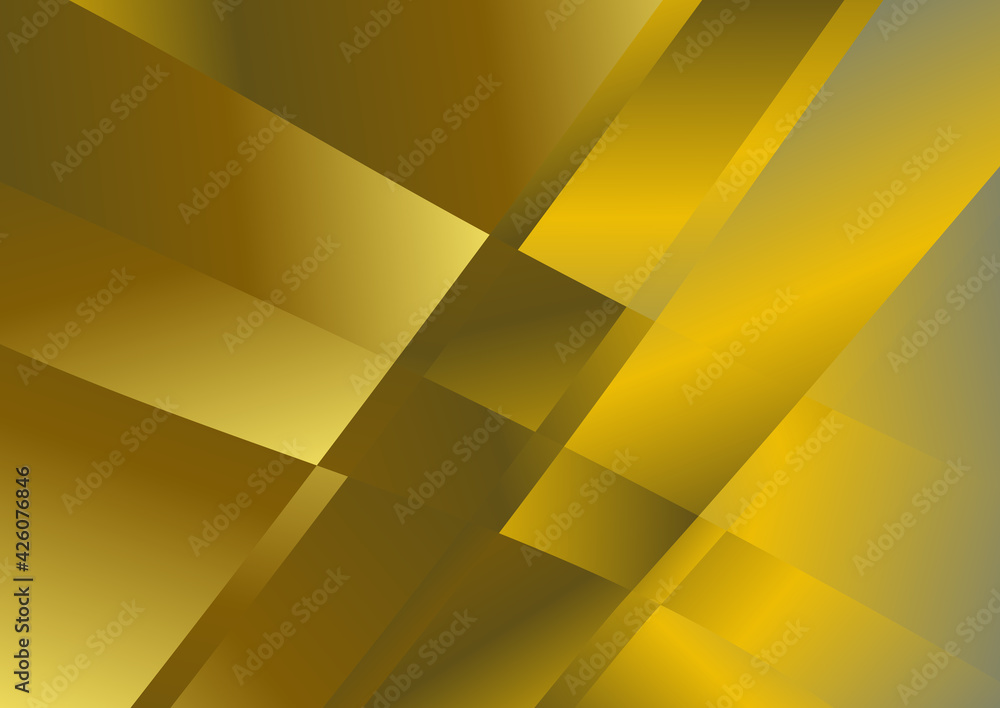 Geometric Shapes Gold Gradient Background Vector Image Stock Vector ...