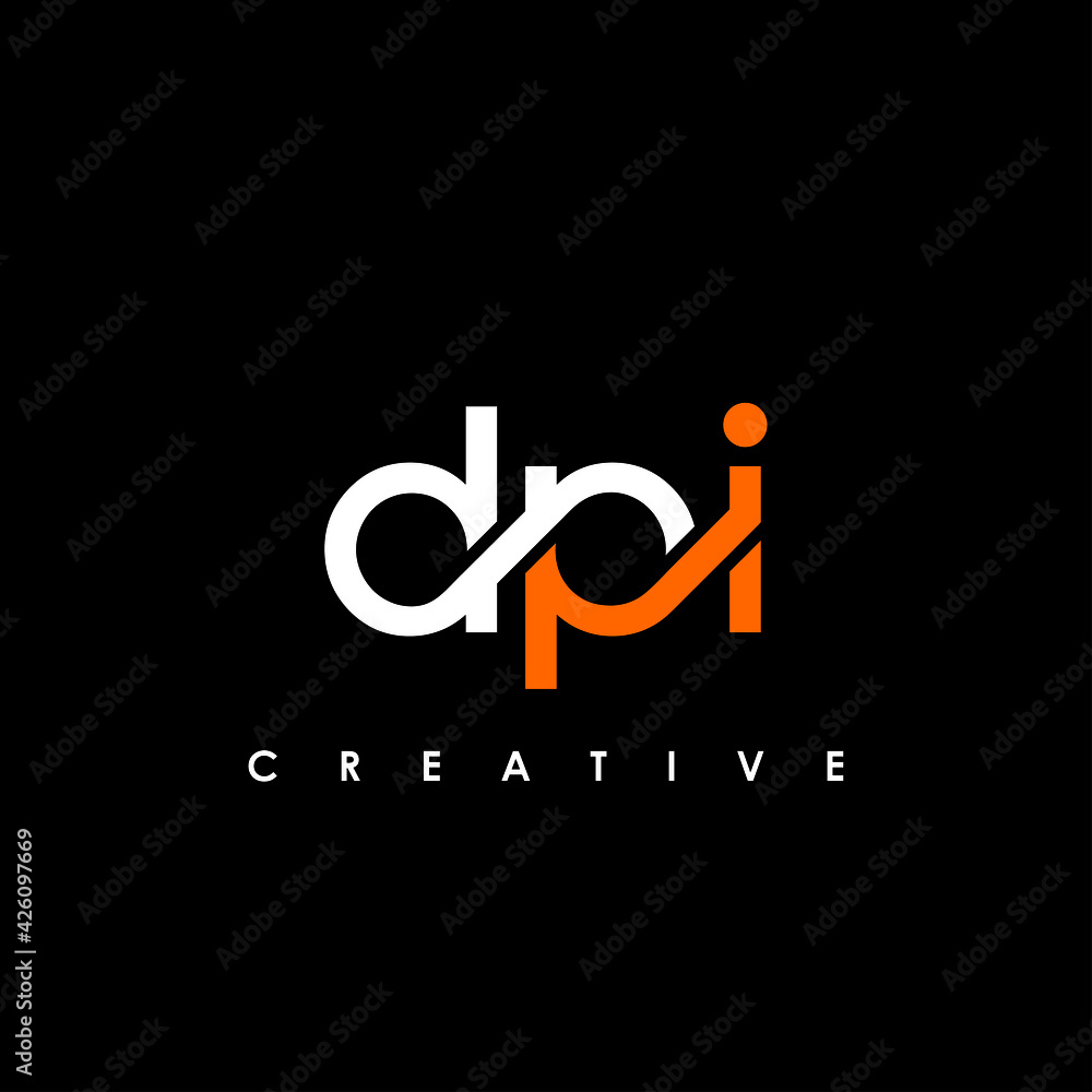 DPI Letter Initial Logo Design Template Vector Illustration Stock ...