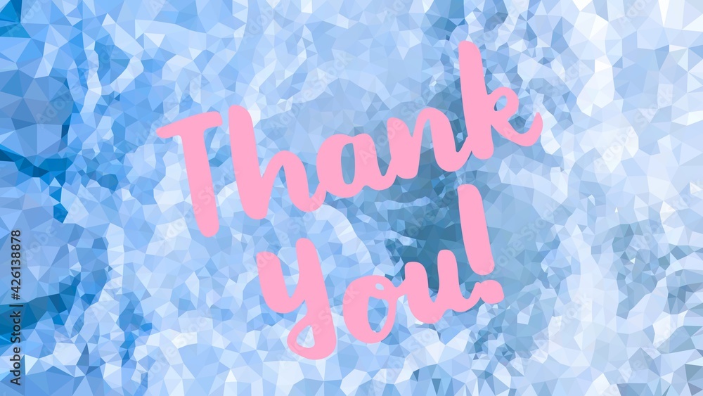 Thank You Card. Hand Written Lettering for Title, Heading, Photo ...