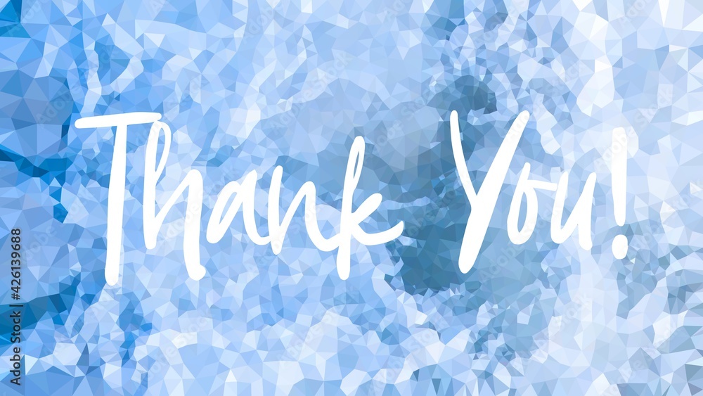 Thank You Card. Hand Written Lettering for Title, Heading, Photo ...