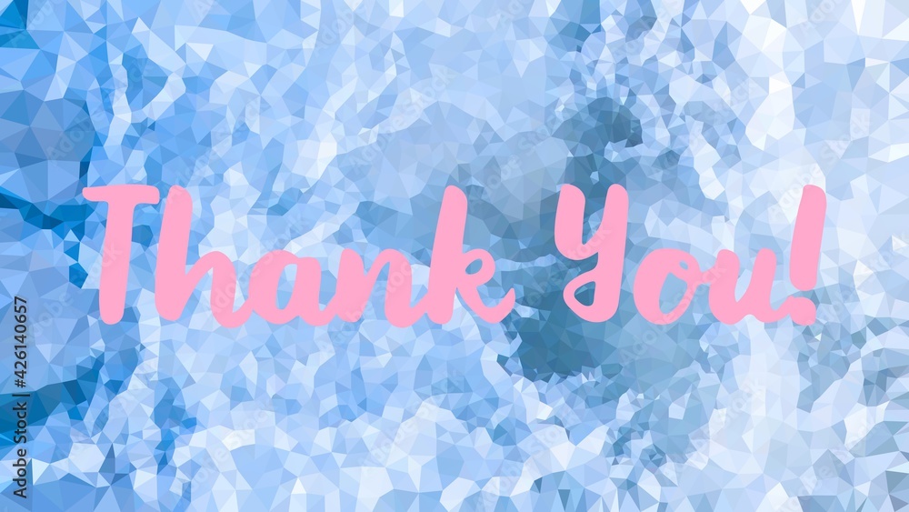 Thank You Card. Hand Written Lettering for Title, Heading, Photo ...