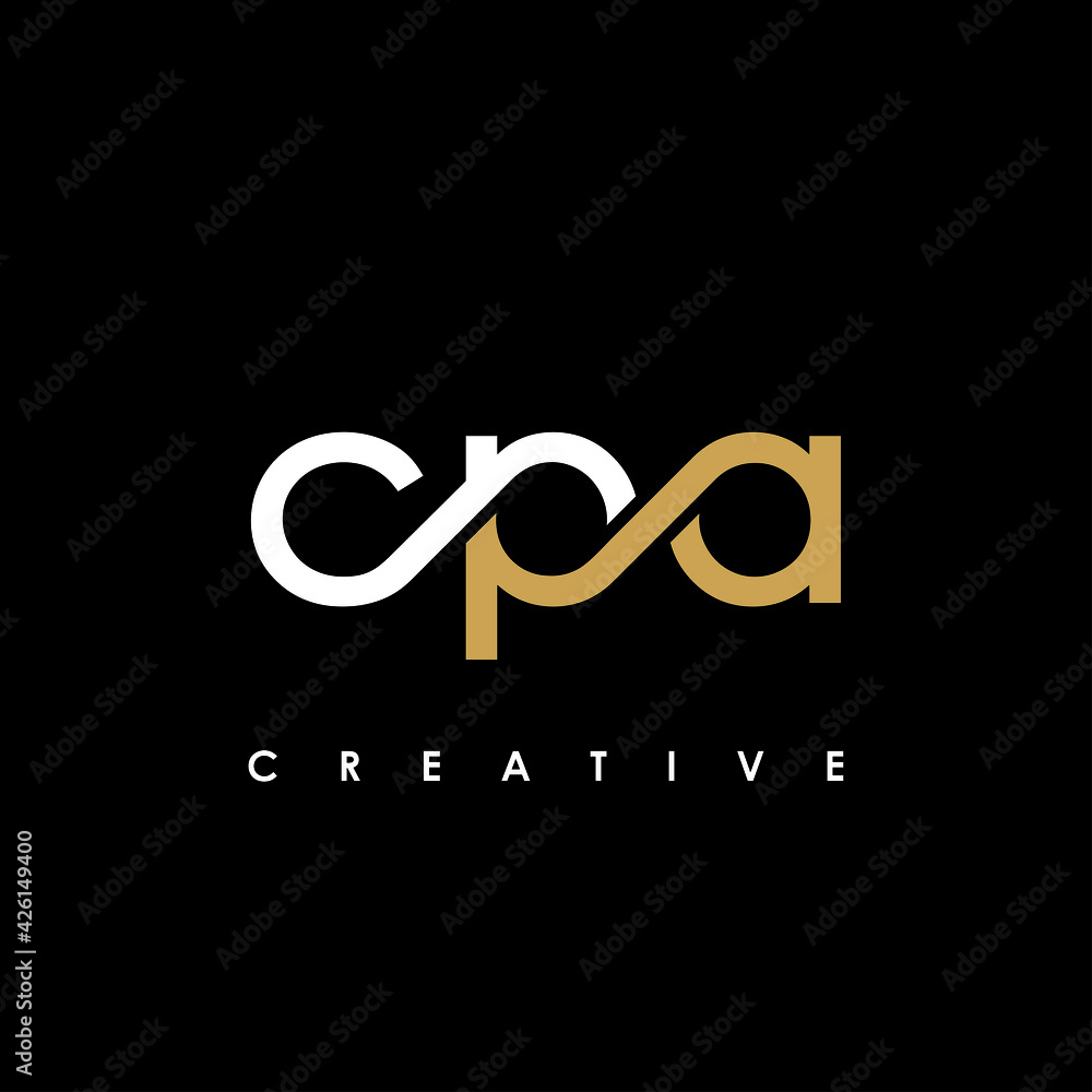 CPA Letter Initial Logo Design Template Vector Illustration Stock ...