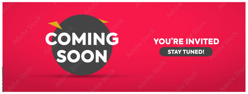coming soon facebook and twitter banner cover for social media ...