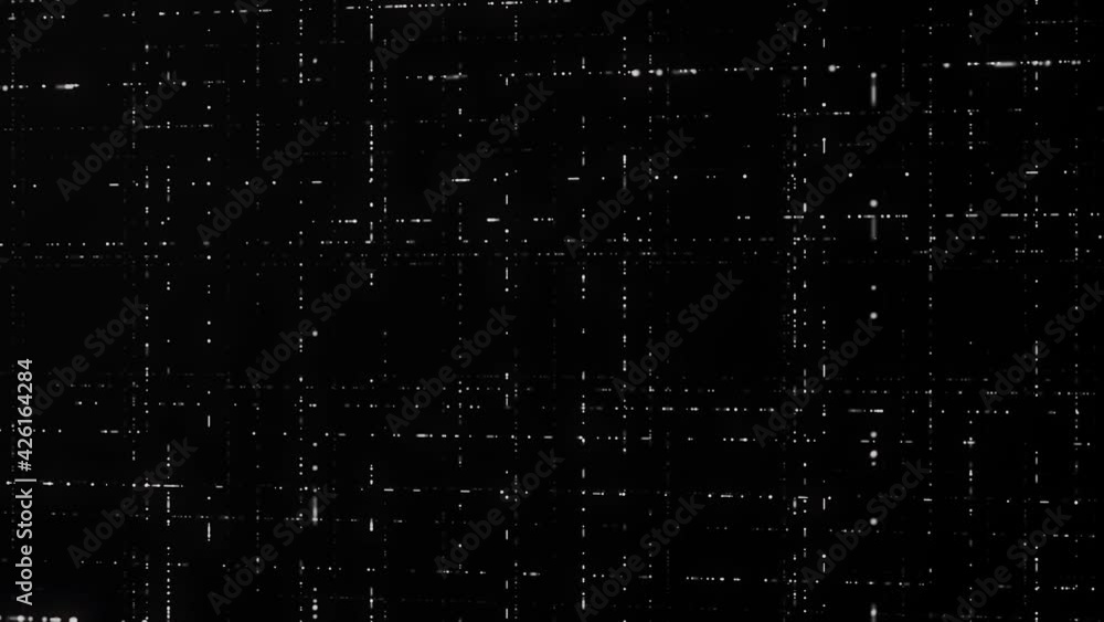 Moving information flows in computer network. Animation. 3D levels of ...