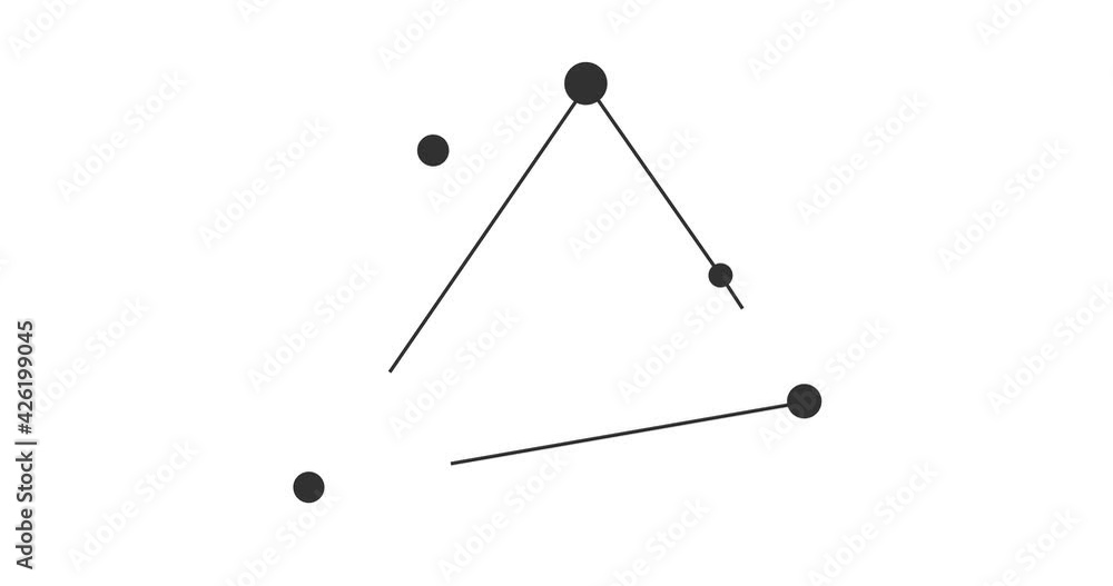 Triangulum Australe constellation. Stars in the night sky ...