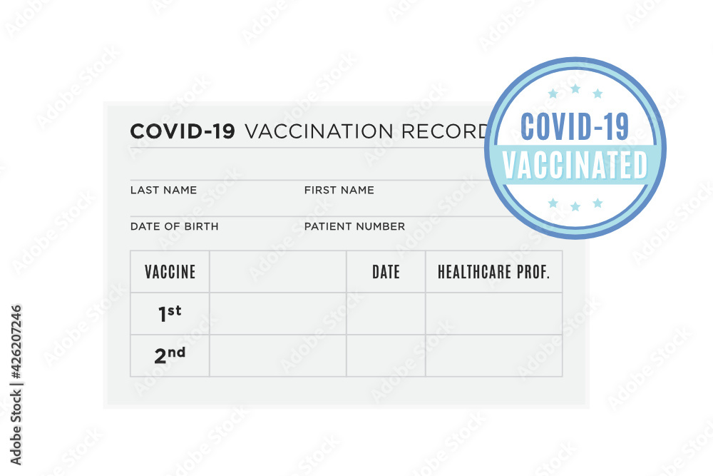 Coronavirus Vaccination Record Card, Vaccination Card, Vaccination ...