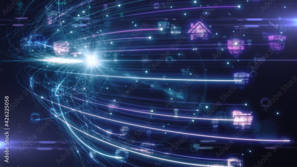 Cloud computing artificial intelligence AI information technology of ...