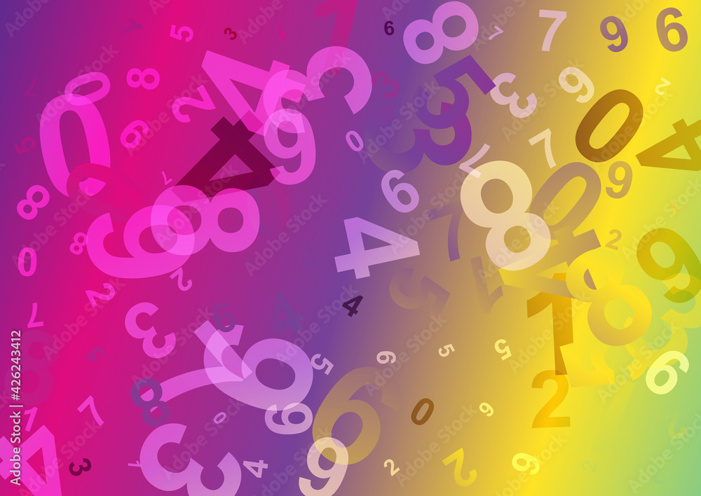 Abstract Numbers Wallpaper