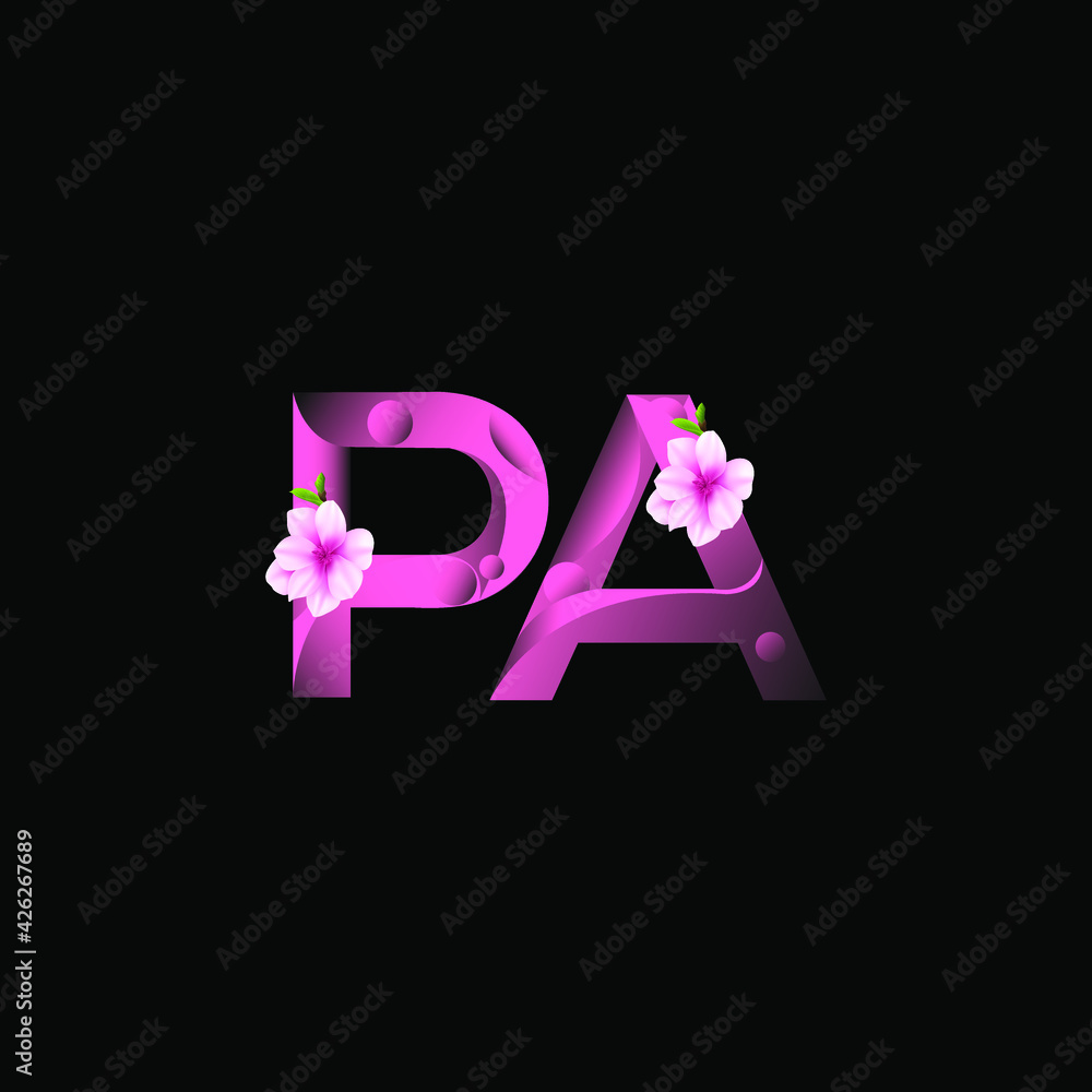 PA LOGO, PA ICON, PA VECTOR, PA LETTER, PA MINIMALIST, PA FLAT, PA ...