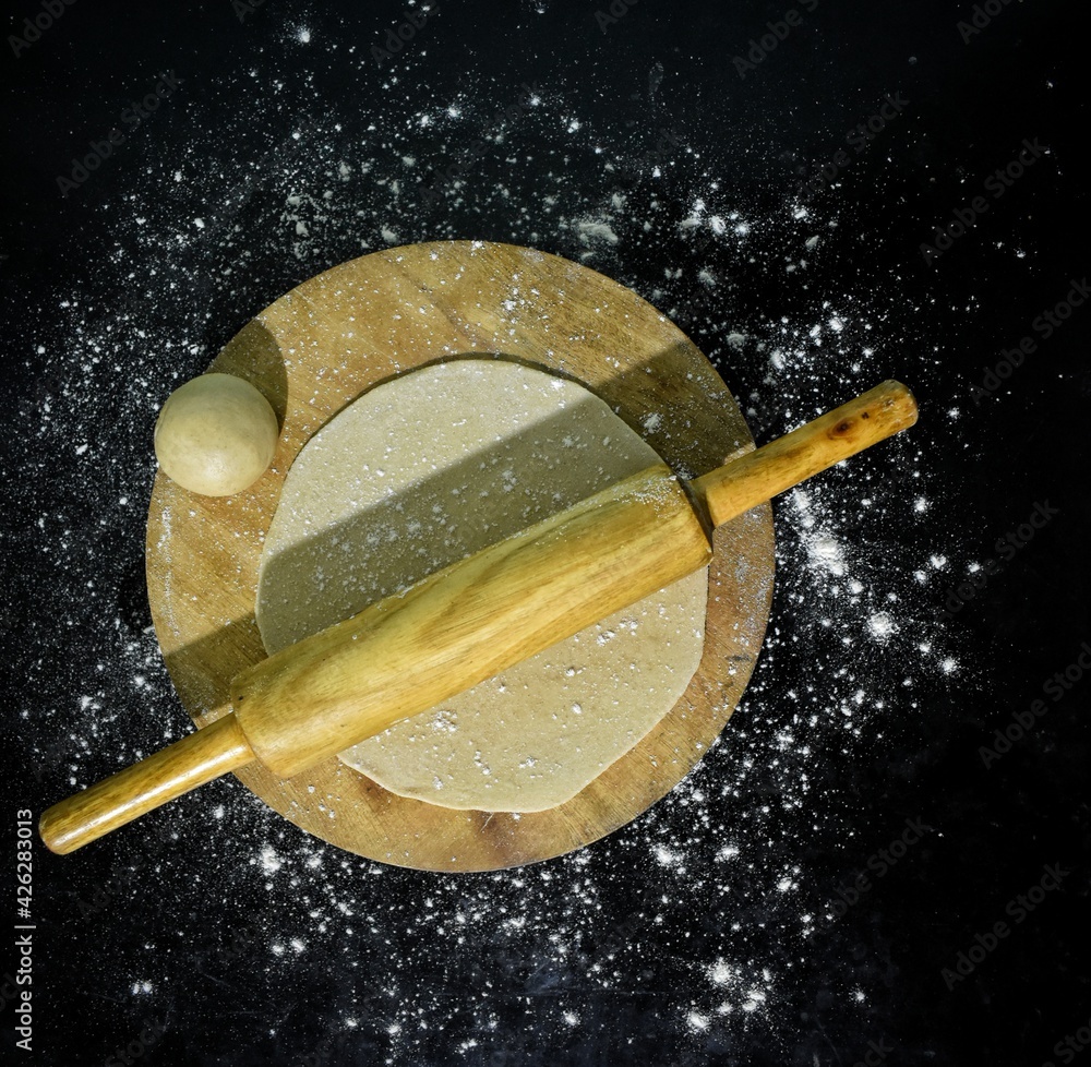 Indian Traditional Cuisine Chapati Also Know as Roti, Fulka, Paratha ...