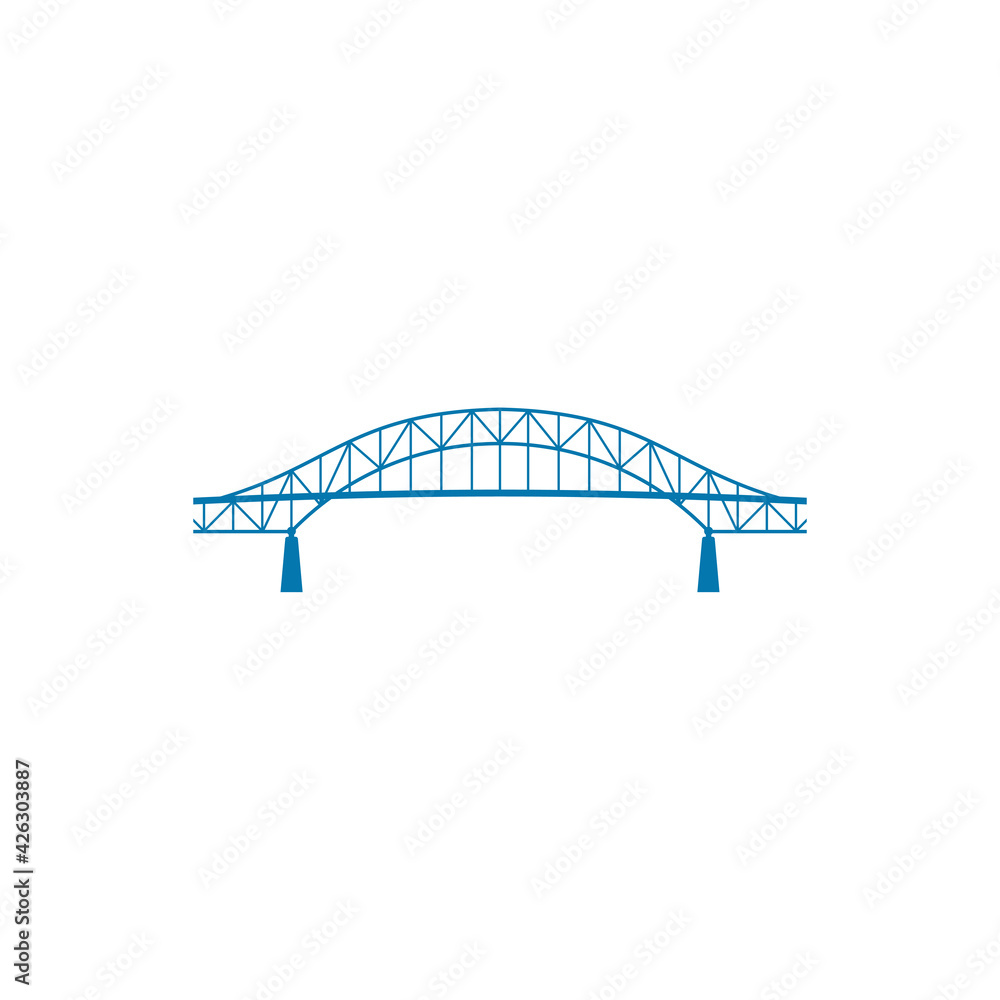 Bridge logo design vector illustration, Creative Bridge logo design ...