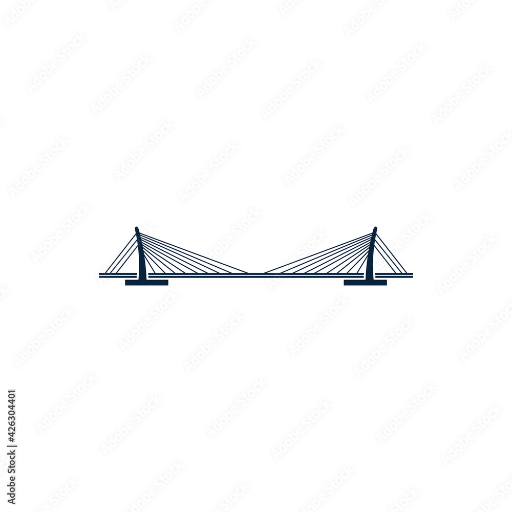 Bridge logo design vector illustration, Creative Bridge logo design ...
