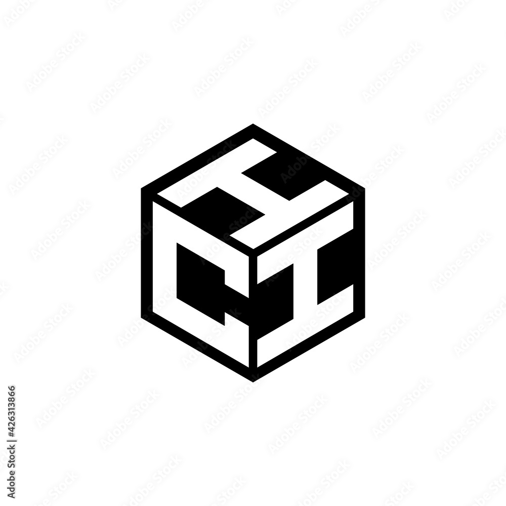 CII letter logo design with white background in illustrator, cube logo ...