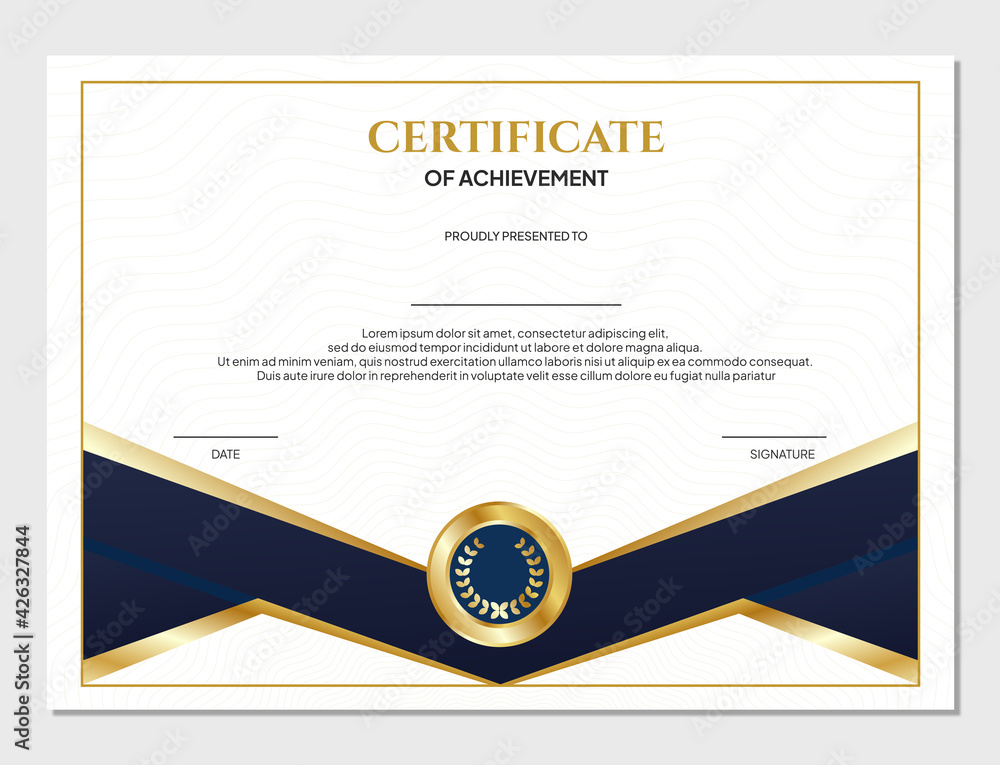 certificate background design template for graduation and appreciation ...