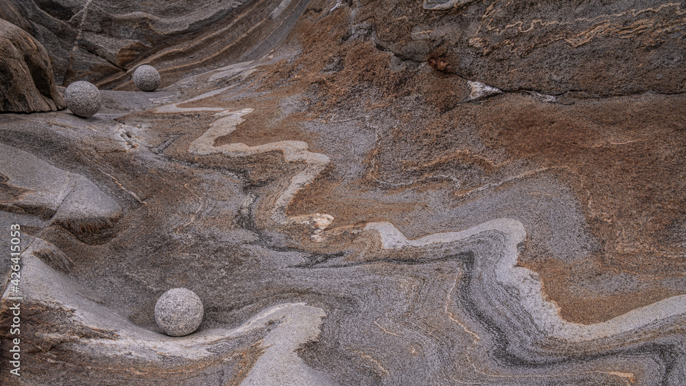 Milestones on the way to the future goal and success. Drawn on a ...